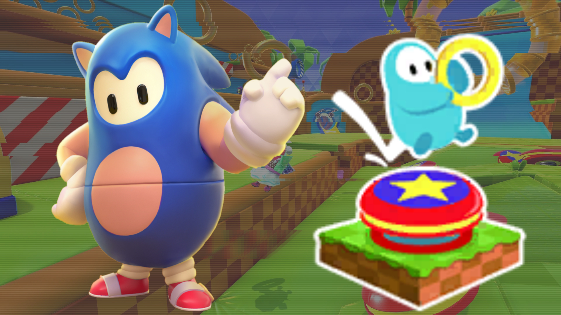 Sonic X Fall Guys: se filtra mapa inspirado en Green Hill Zone - GU